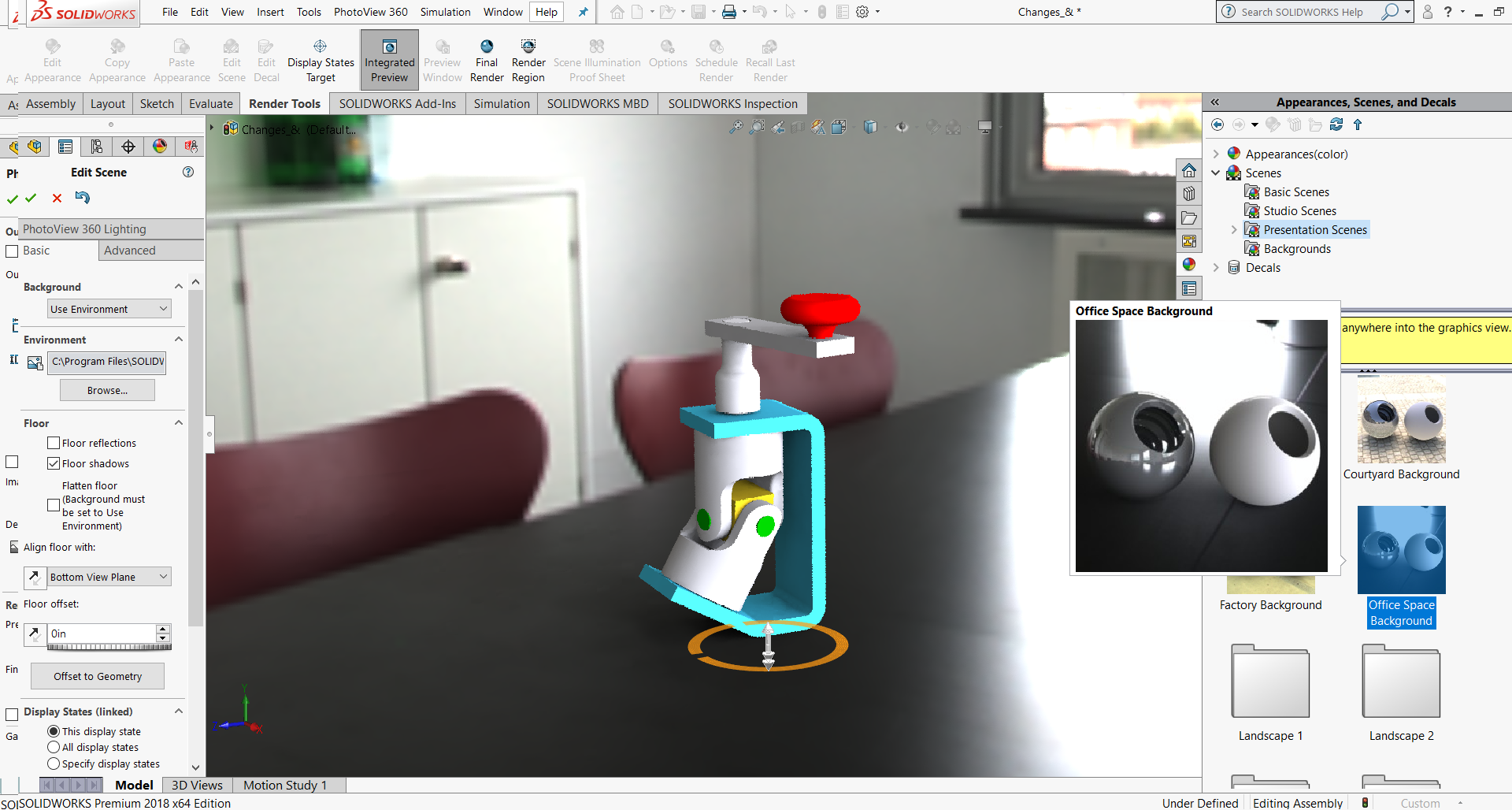 PhotoView 360 ali SOLIDWORKS Visualize