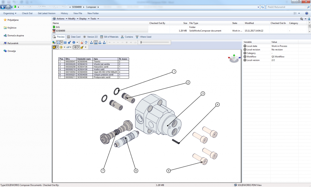 SOLIDWORKS PDM na 1001 način: SOLIDWORKS PDM in SOLIDWORKS Composer