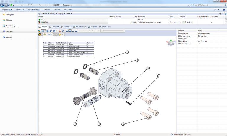 SOLIDWORKS PDM na 1001 način: SOLIDWORKS PDM in SOLIDWORKS Composer