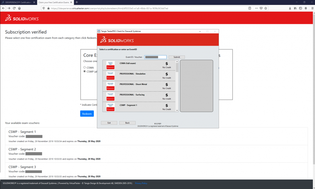 Brezplačno certificiranje za SOLIDWORKS uporabnike z aktivnim vzdrževanjem
