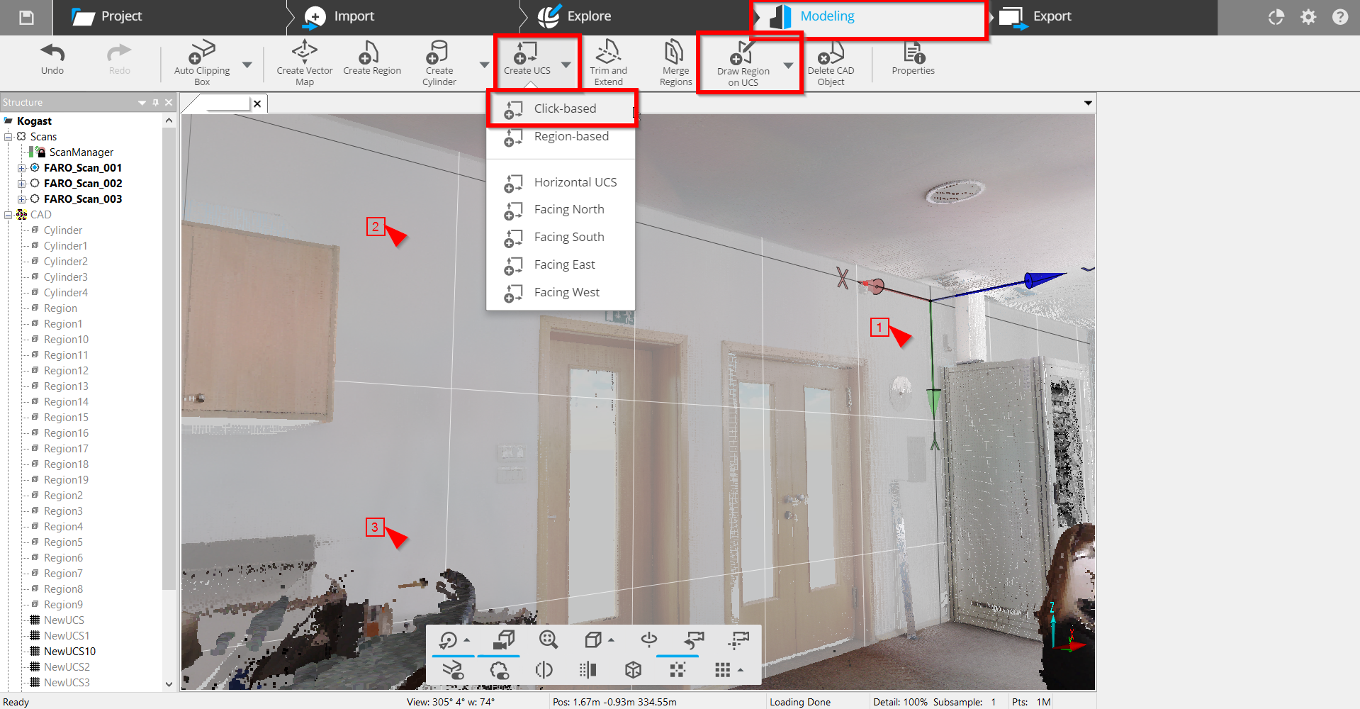 Modeliranje ravnin v As-Built Modeler