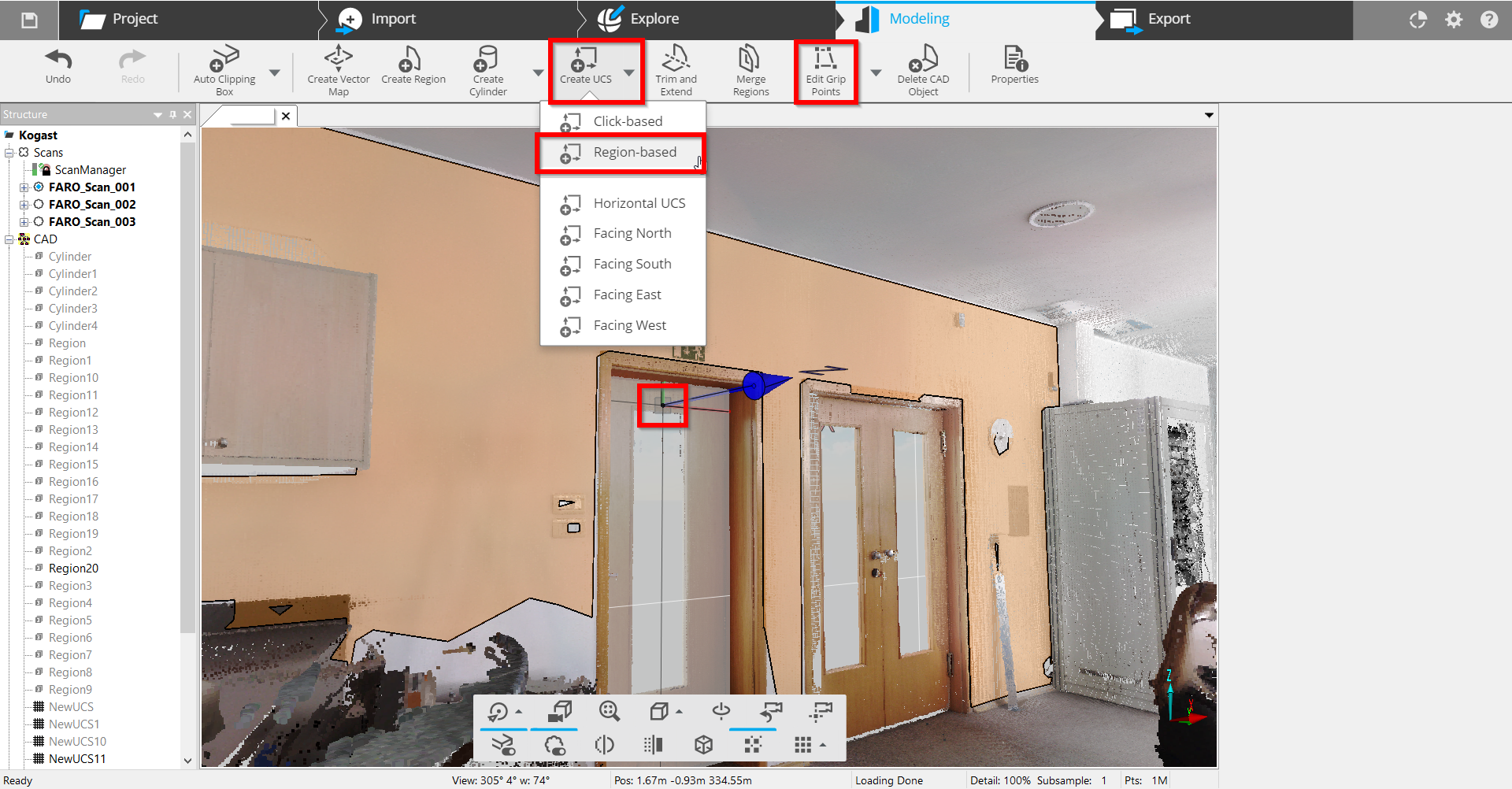 Modeliranje ravnin v As-Built Modeler