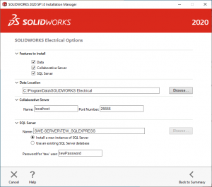 SOLIDWORKS Electrical – Collaborative Server