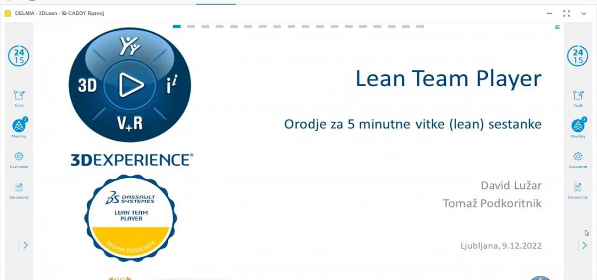 Webinar: Lean Team Player – orodje za 5 minutne vitke lean sestanke