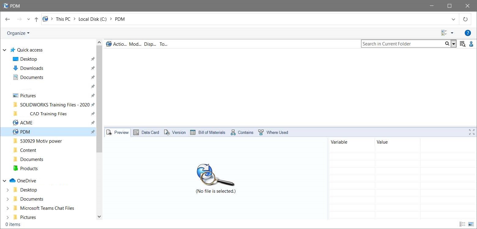 SOLIDWORKS PDM – Ustvarjanje .CVS datoteke