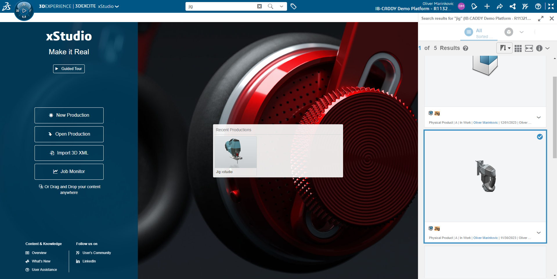xStudio – Renderiranje na 3DEXPERIENCE platformi