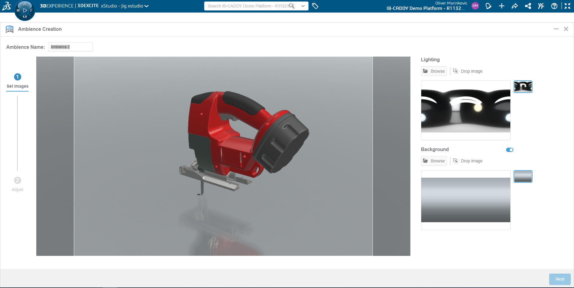 xStudio – Renderiranje na 3DEXPERIENCE platformi
